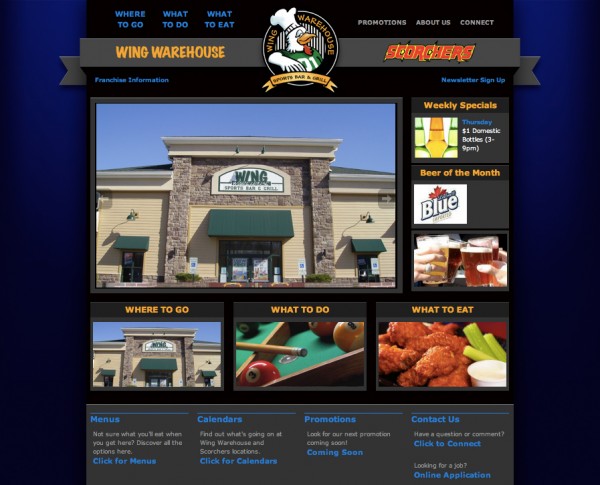 Wing Warehouse – Custom WordPress Design - DesignMonkey, Ltd